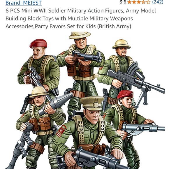 MEIEST | Toys | Wwii Mini Soldier Set British Army Model | Poshmark